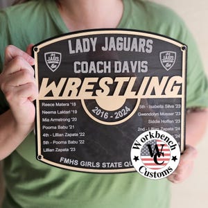Wrestling Coach | End of Season | Thank You Gift - Etsy