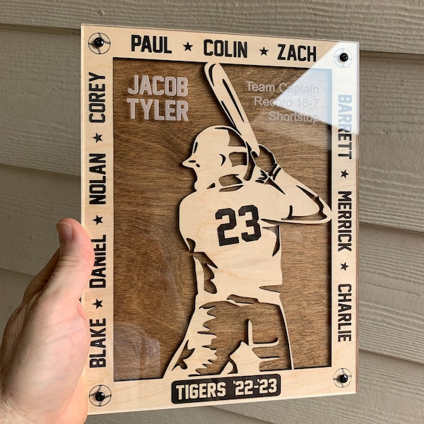 Baseball Name Plaque - Etsy