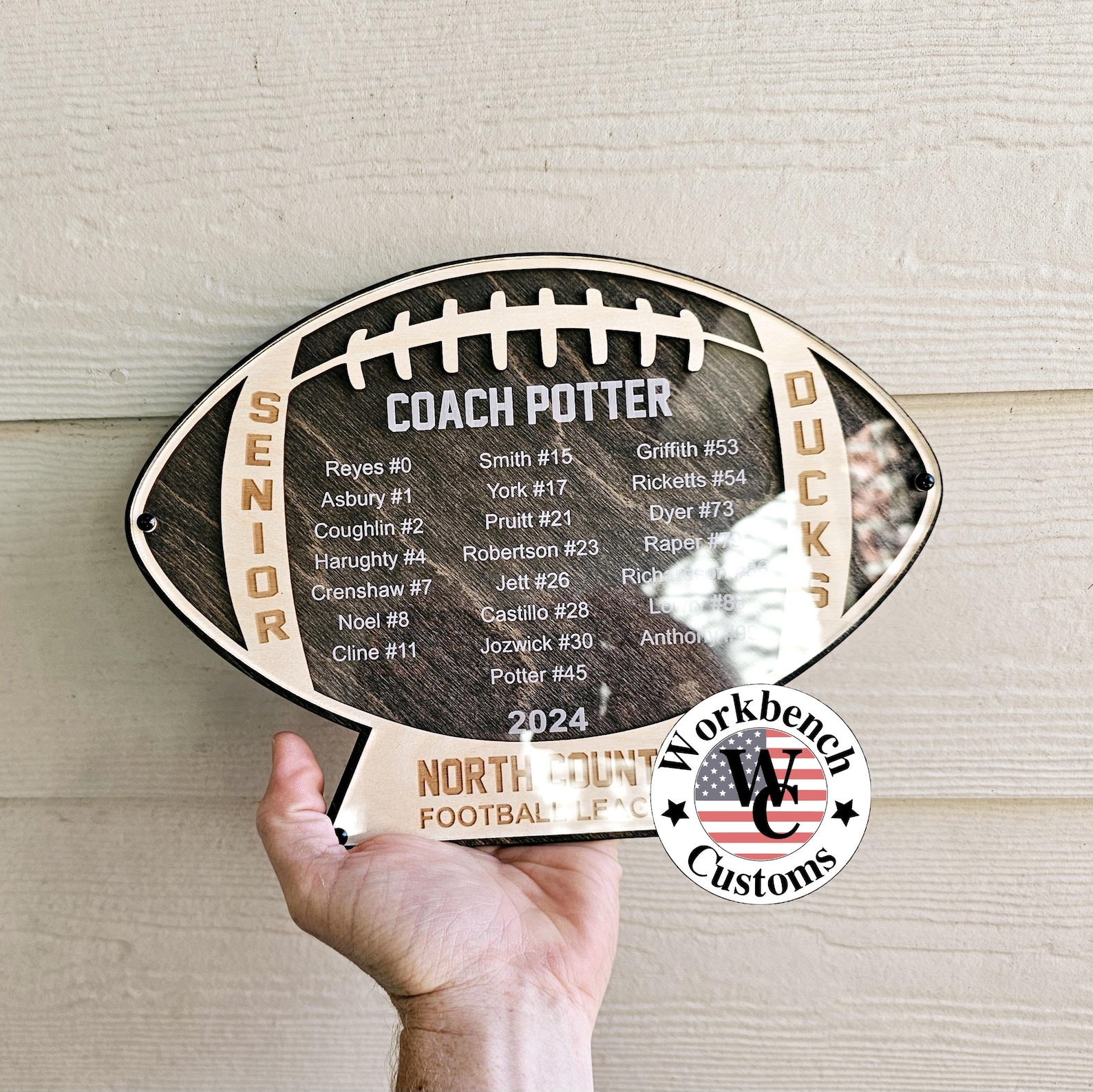 Personalized Football Plaque, End of Season Gift - Etsy