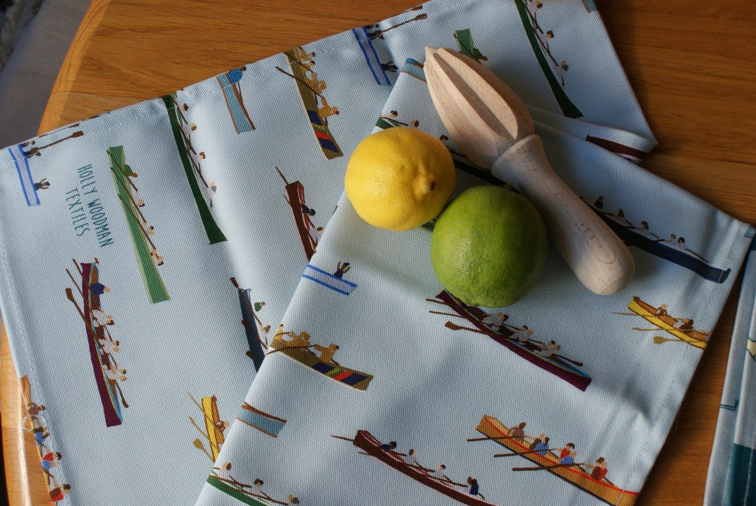 Gig Races Illustrated Tea Towel - Etsy