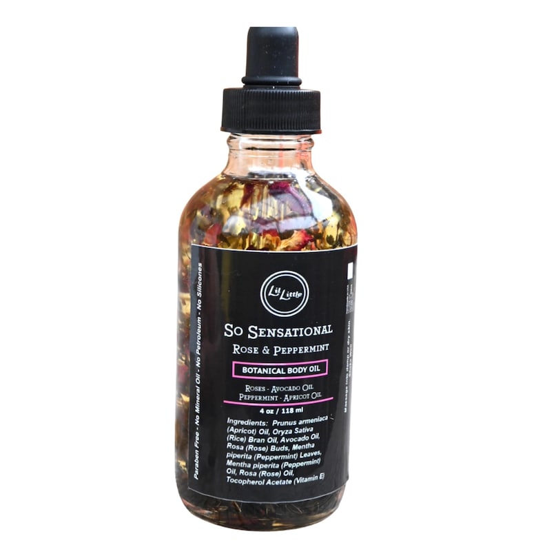 Flower Herb Body Oil - Avocado Rice Bran Apricot Lightweight ...