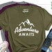 Adventure Awaits Shirt Hiking Shirt Backpacking Shirt - Etsy