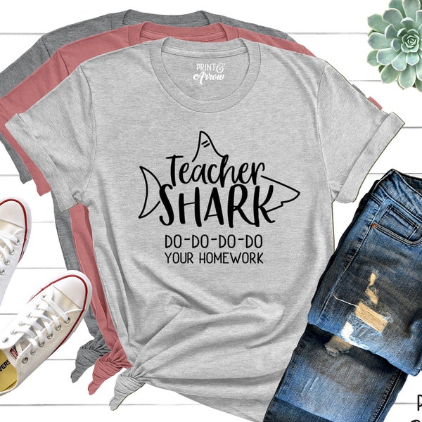 Teacher Shark Shirt - Etsy