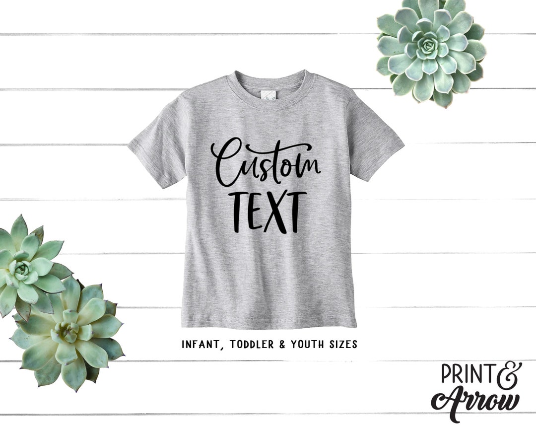 Kid's Custom Shirt, Personalized Shirt, Children's Custom T-shirt ...