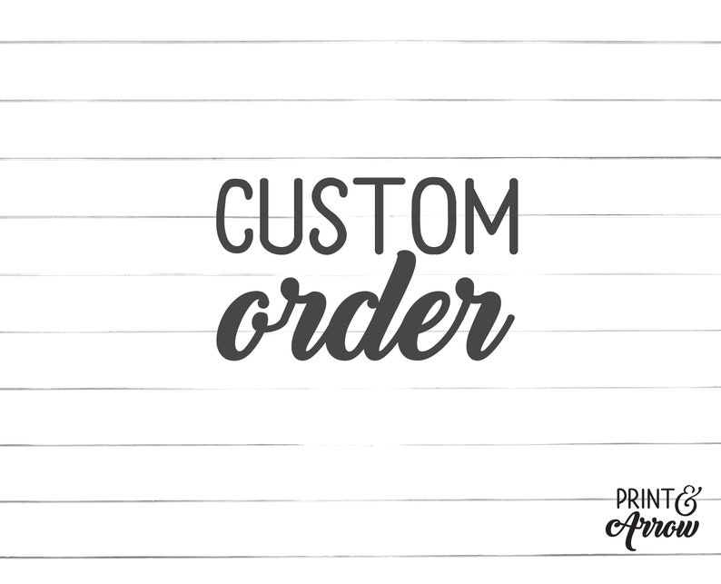 Custom Order - Lettering Modification - Etsy