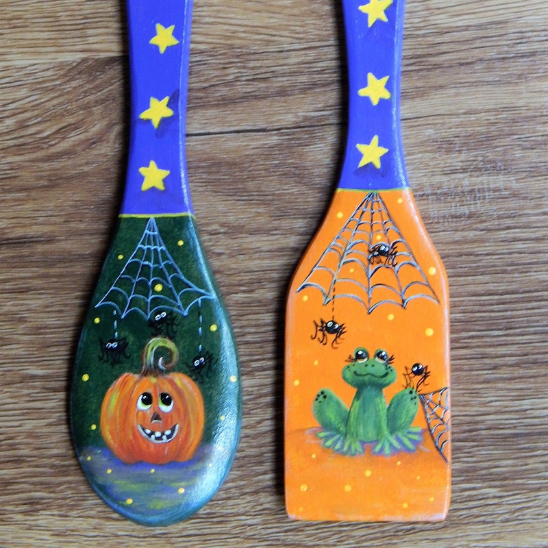 Painted Spoons - Etsy