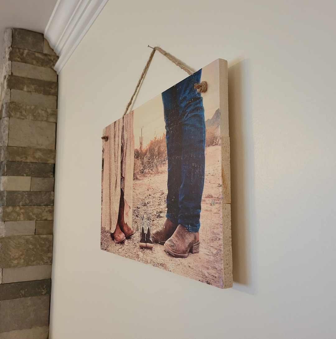 Personalized Wood Photo, Pallet Picture Frame, Custom Wood Print ...