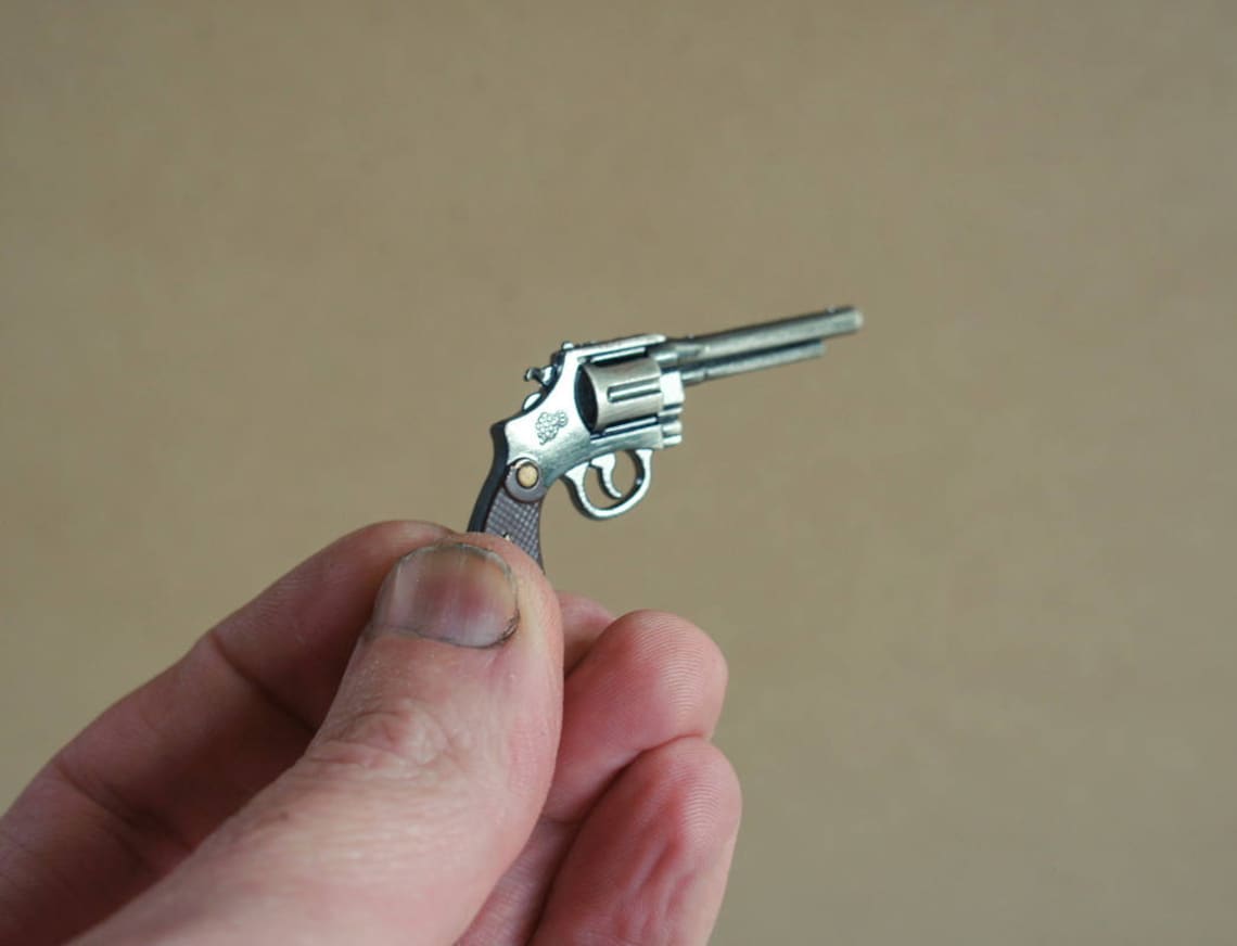 1/6 Scale Miniature Smith & Wesson Revolver and Leather - Etsy Australia