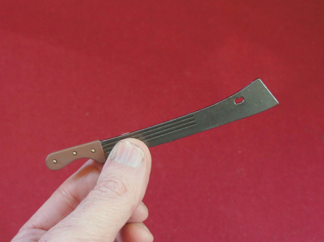 1/6 Scale Miniature Machete Panga Knife Solid Metal Weapon - Etsy