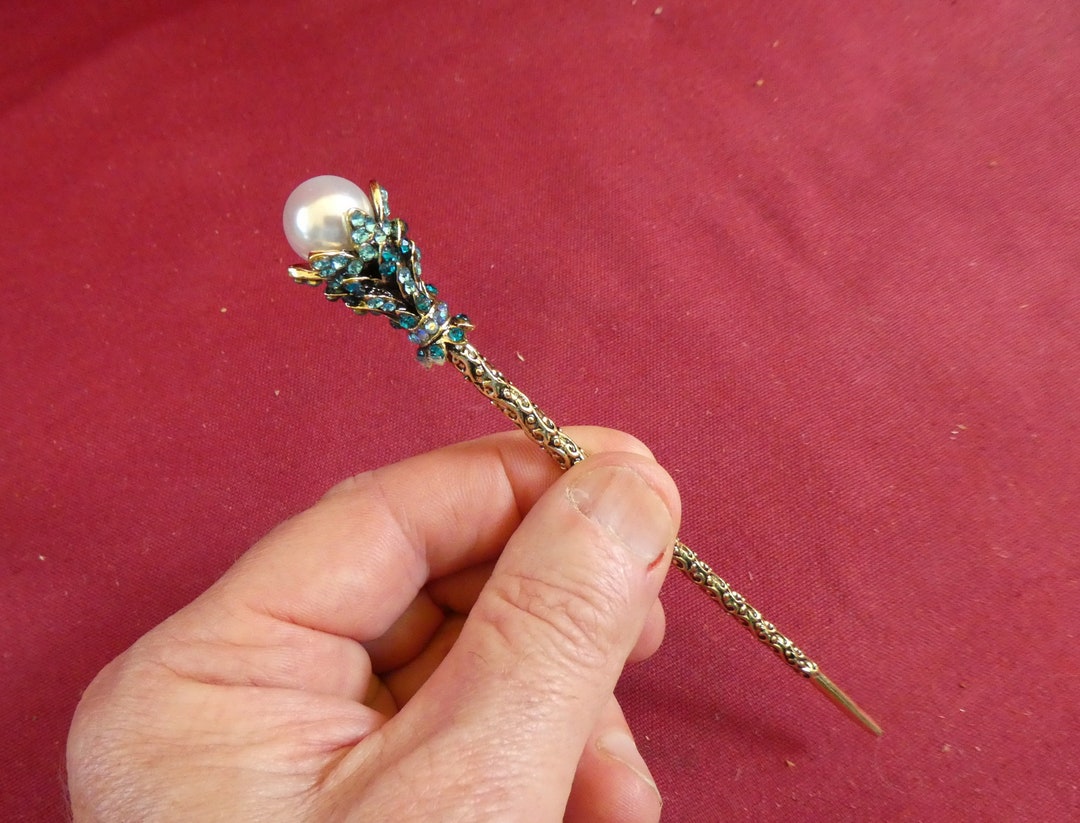 1/6 Scale Sceptre Magic Wand Pearl Orb Solid Metal - Etsy