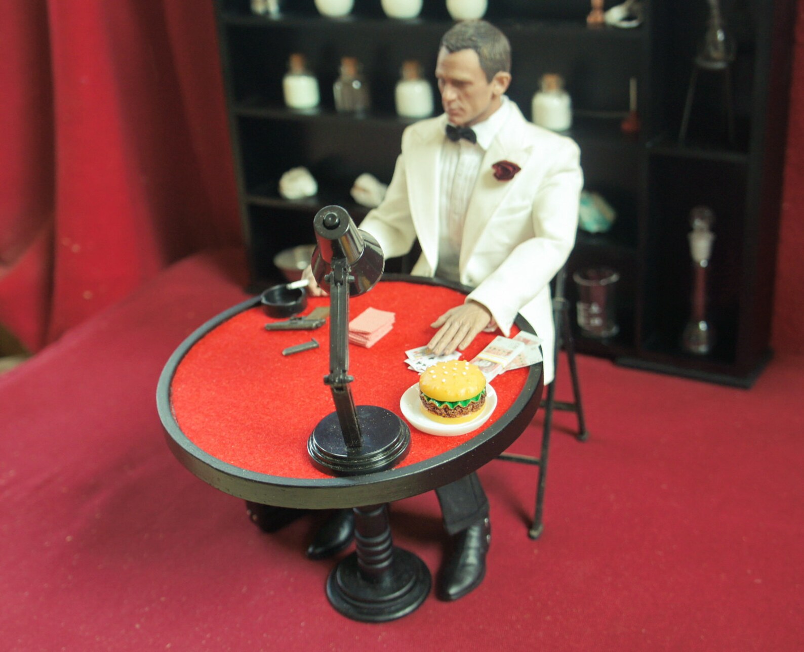 1/6 Scale Furniture Miniature Model Card Table - Etsy