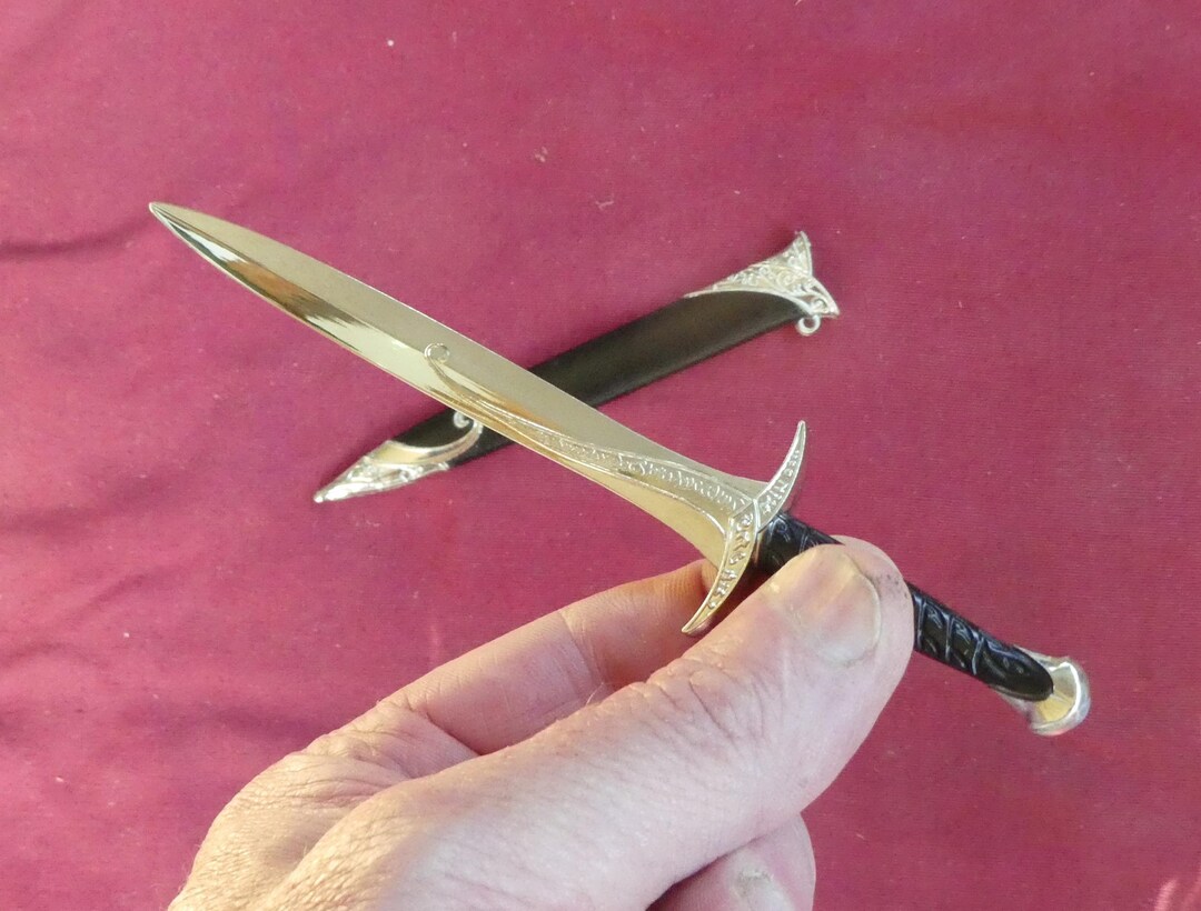 Miniature Sword LOTR Solid Metal Weapon 1/4 Scale - Etsy