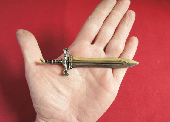 1/6 Scale Miniature Sword Fantasy Barbarian Solid Metal Weapon | Etsy ...