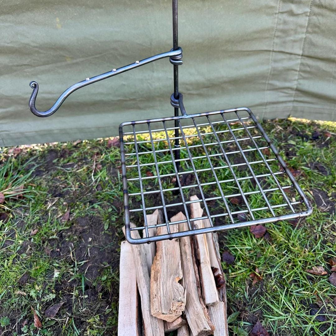 The Original Grill Mini Fire Anchor/ Camping/ Swing Arm/ Outdoor ...