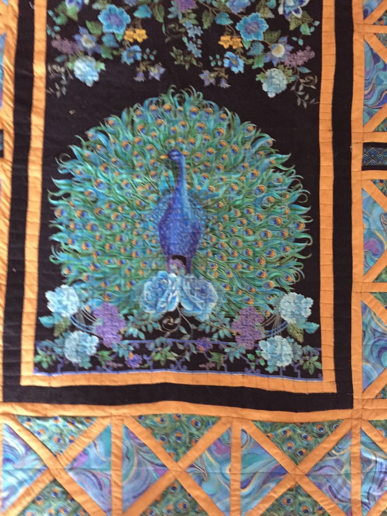 Peacock Quilt - Etsy Canada