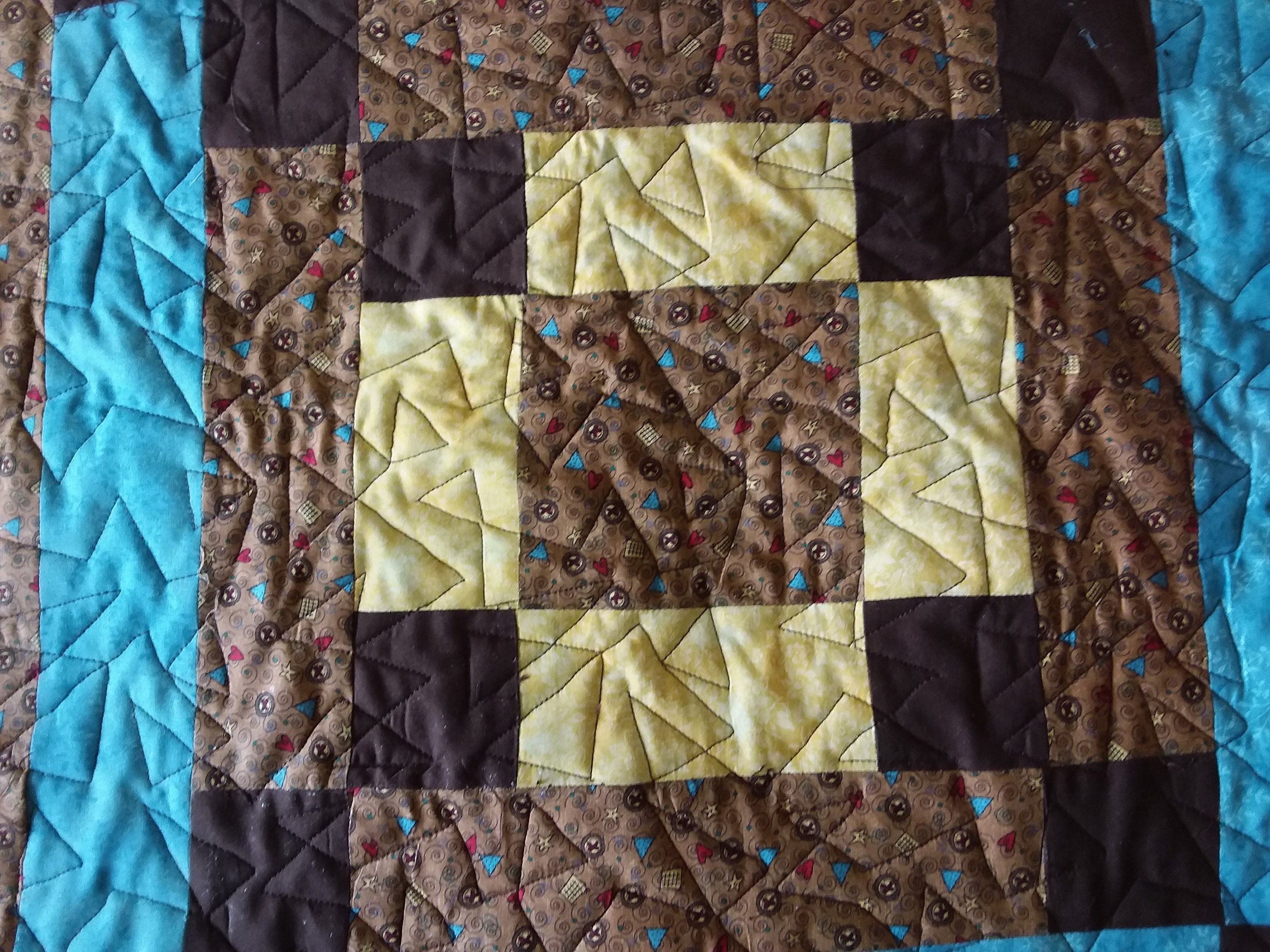 Colorful Patchwork Quilt All Cotton Queen Size Quilt Block Pattern ...