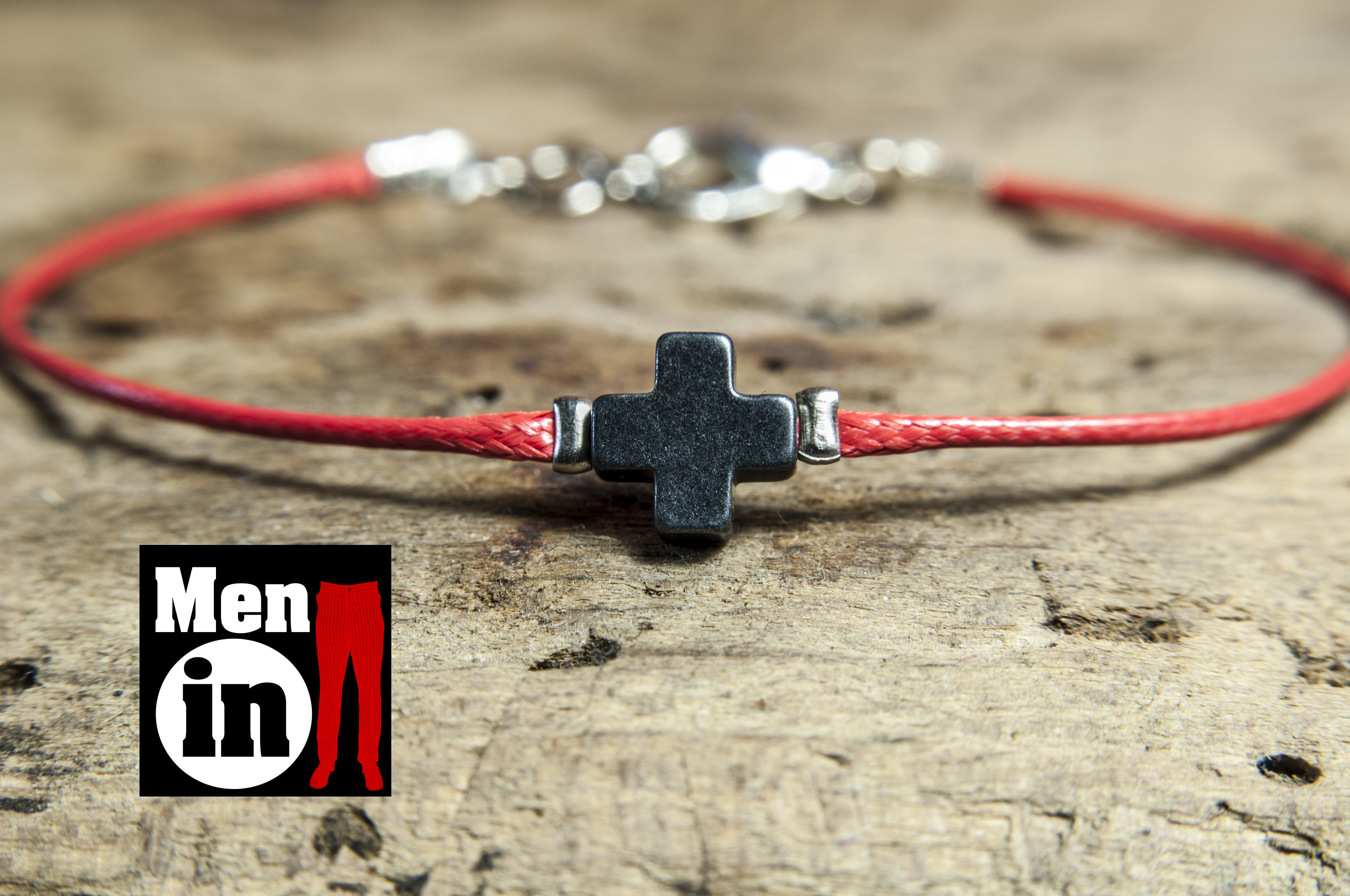 Men Cross Bangle, Men Christian Bracelet, Hematite Bracelet, Cross ...