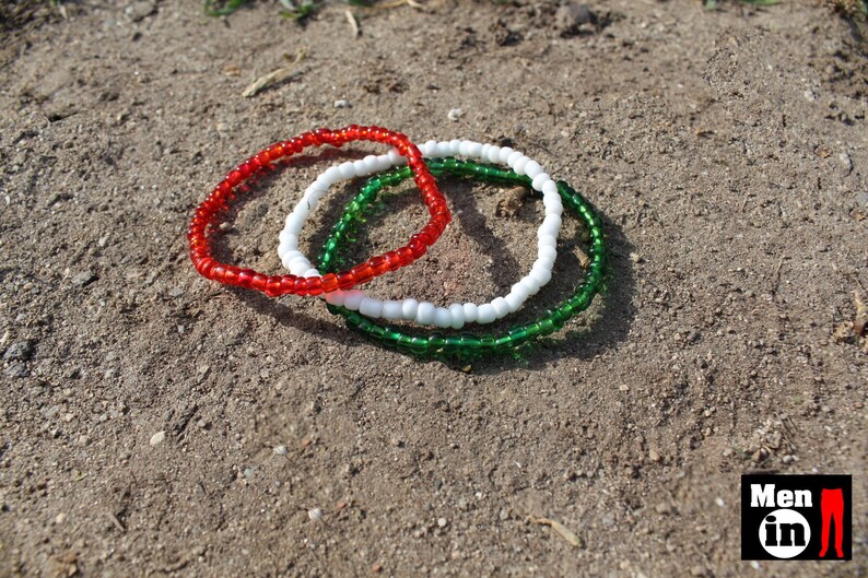 Italy Flag Bracelet, Italian Bracelet, Bracelet Set With Italy Flag ...