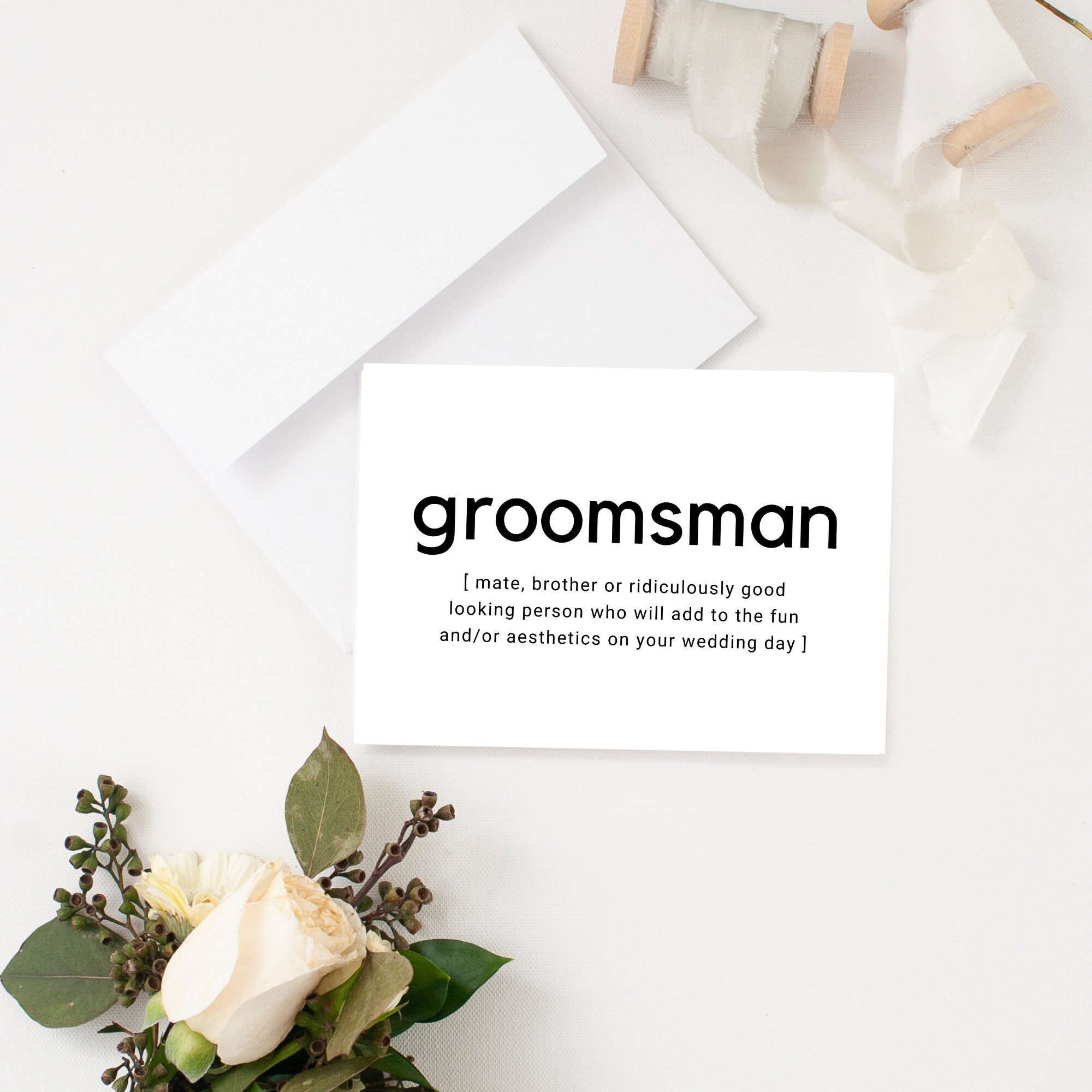 PDF Groomsman Cards, Will You Be My Groomsman, Downloadable Groomsman ...