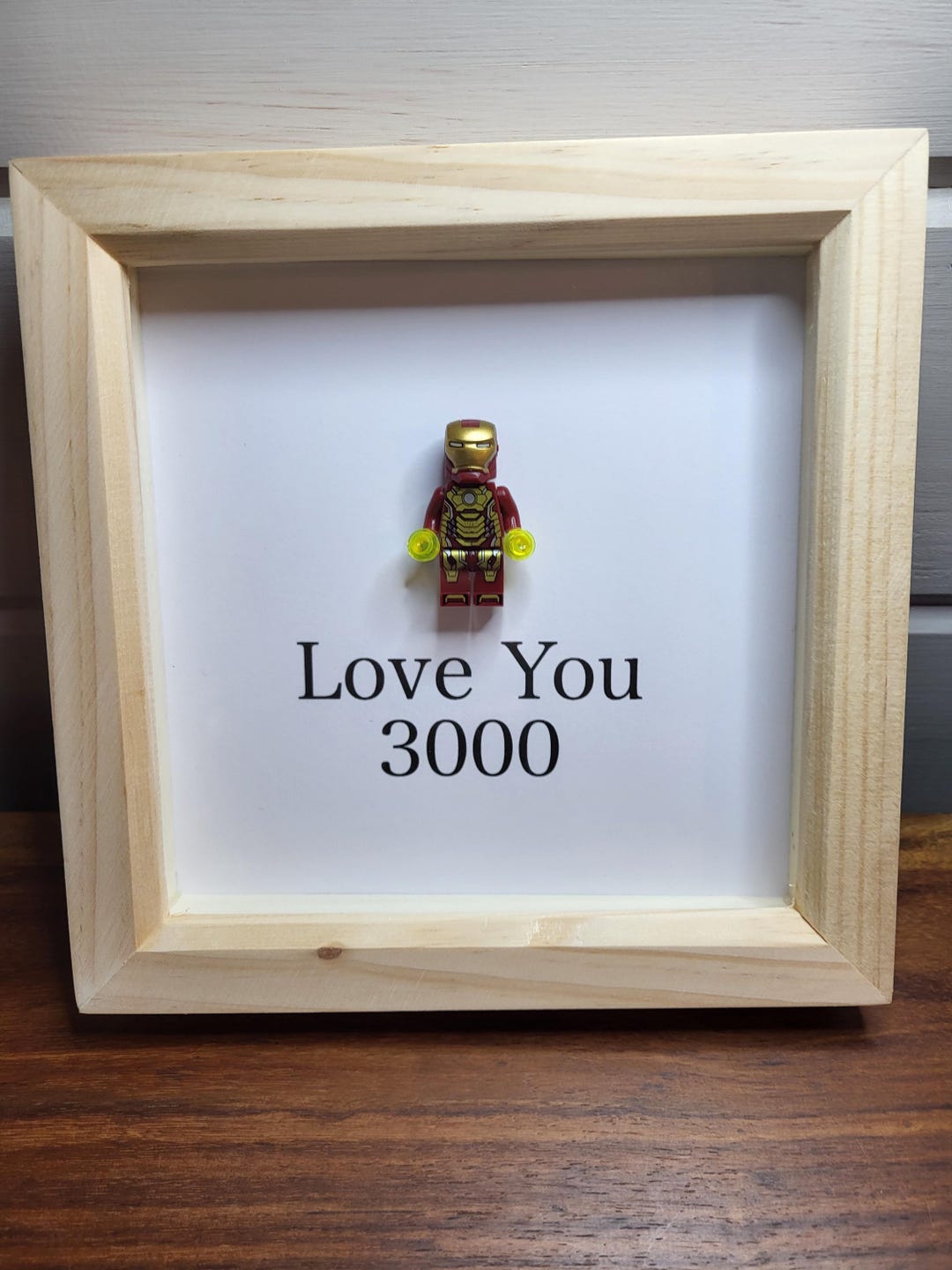 Love You 3000 Iron Man Inspired Christmas Gift in a Small Destressed ...