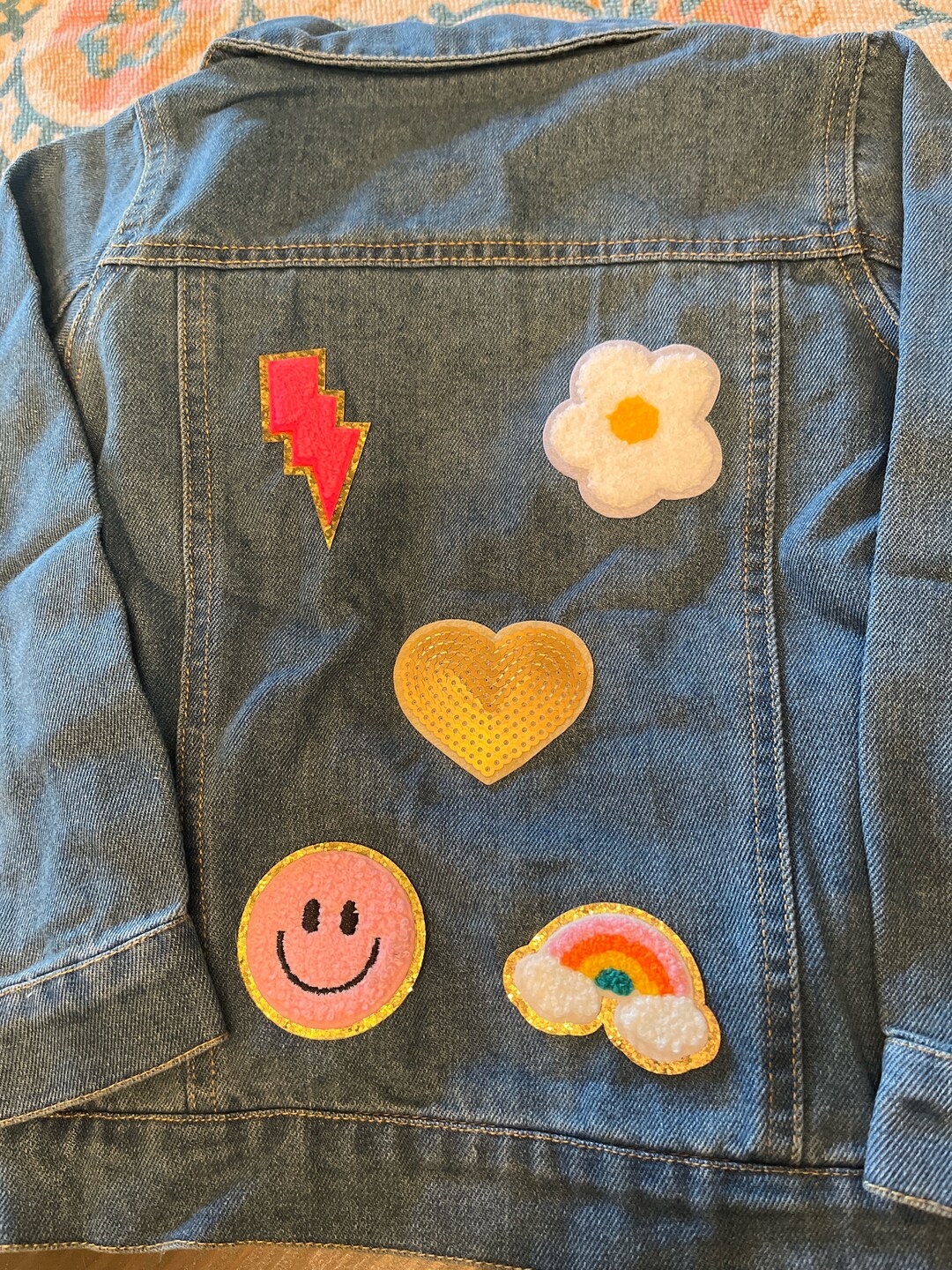 Custom Made Denim Patch Jacket - Etsy