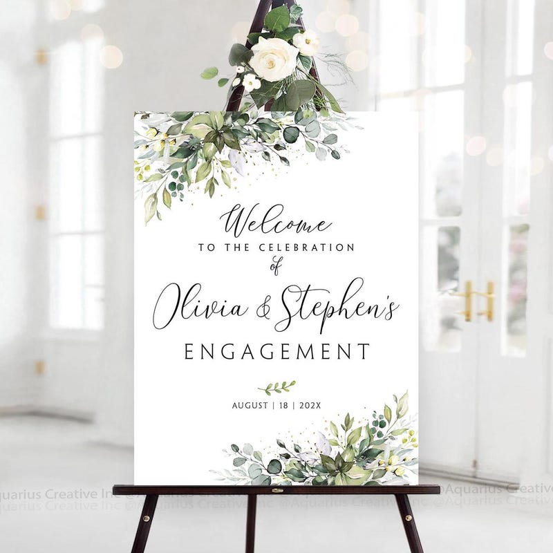 Engagement Paper Poster - Etsy