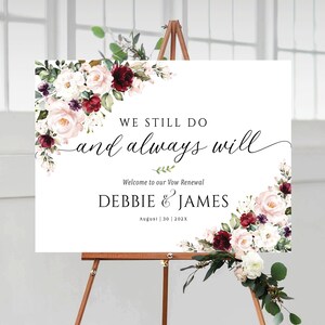 We Still Do Sign, Vow Renewal Sign, Vow Renewal Decor, Anniversary ...
