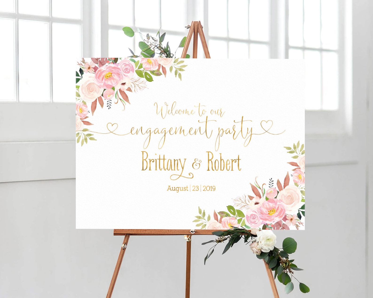 Engagement Welcome Sign Engagement Sign Engagement Party - Etsy