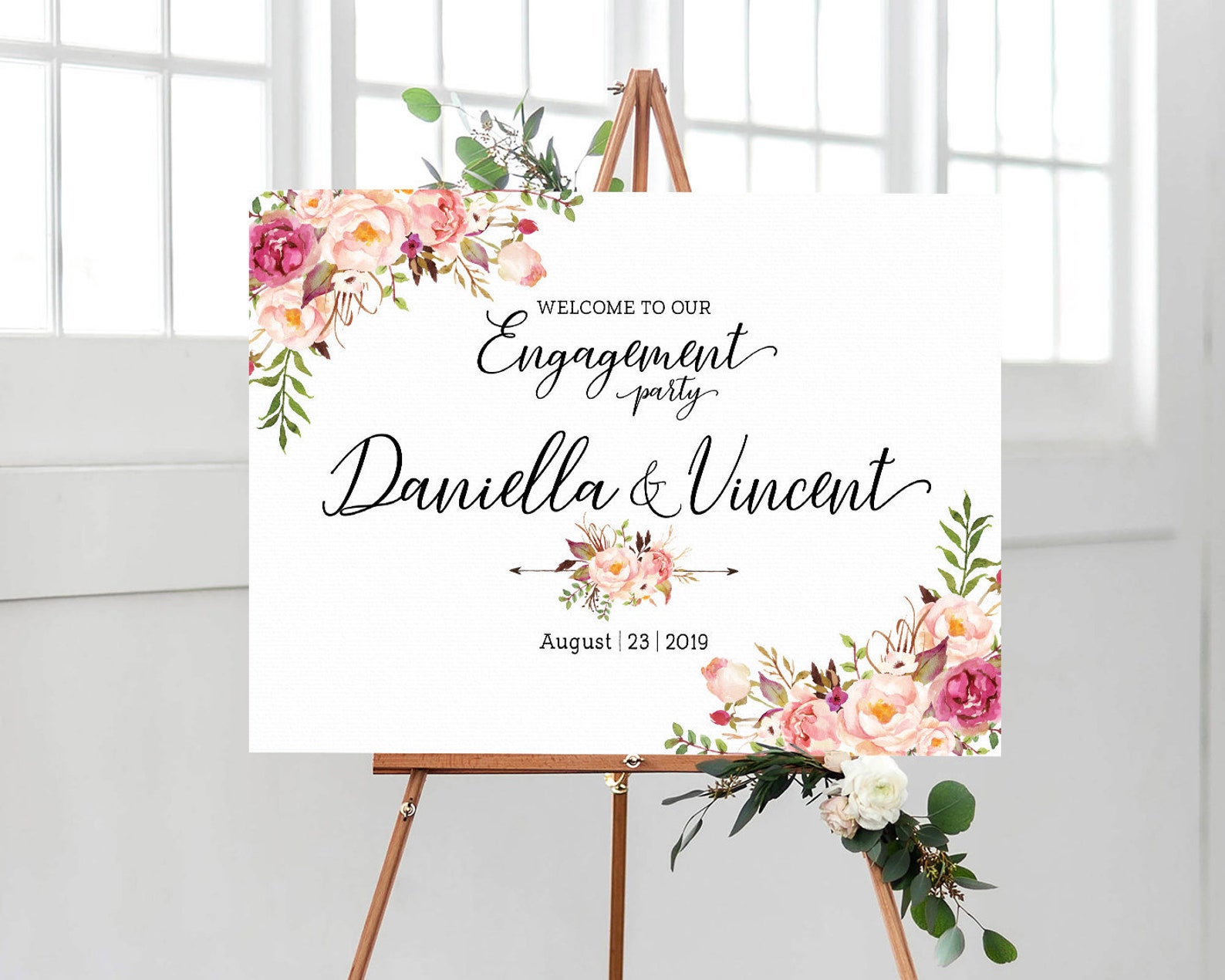 Engagement Welcome Sign Engagement Sign Wedding Decoration | Etsy