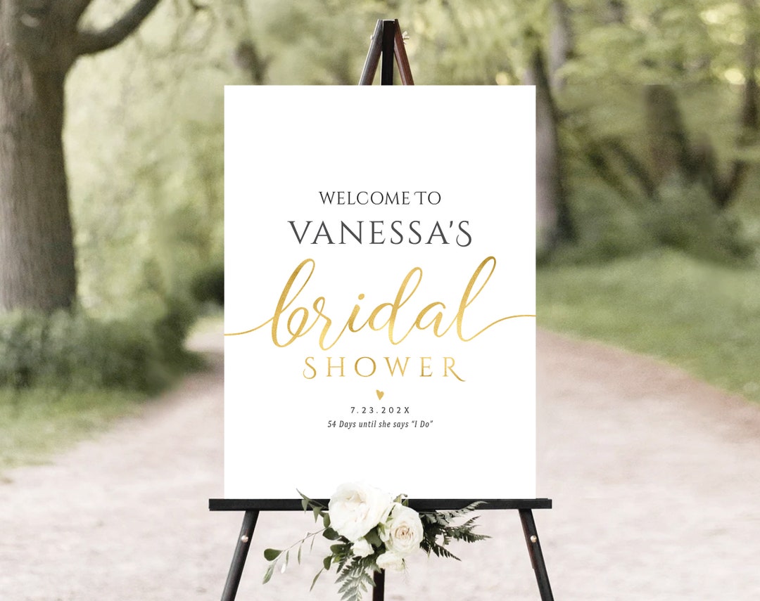 Bridal Shower Welcome Sign, Bridal Shower Sign, Bridal Shower ...