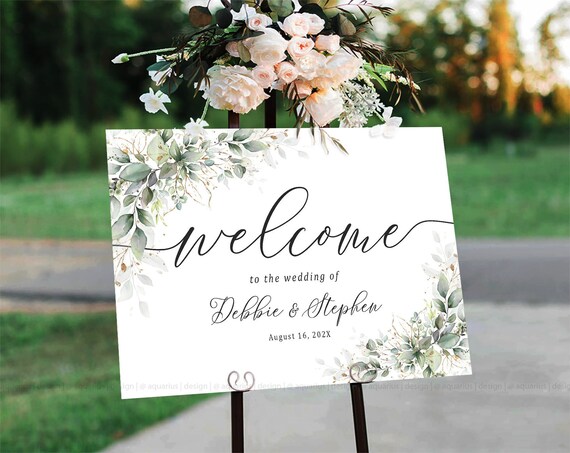 Wedding Welcome Sign Wedding Signs Rustic Welcome Sign - Etsy