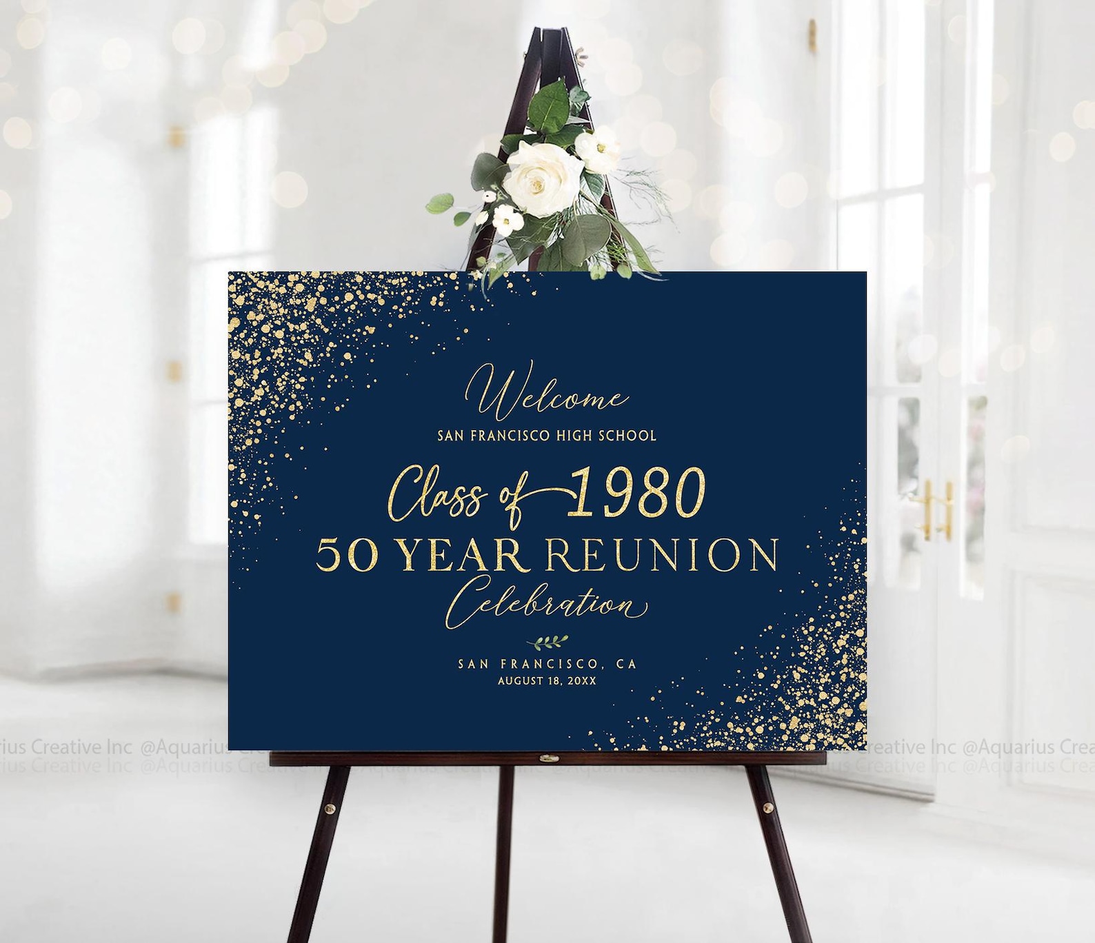 Reunion Decoration, 50 Year High School Reunion, Reunion Welcome Sign ...