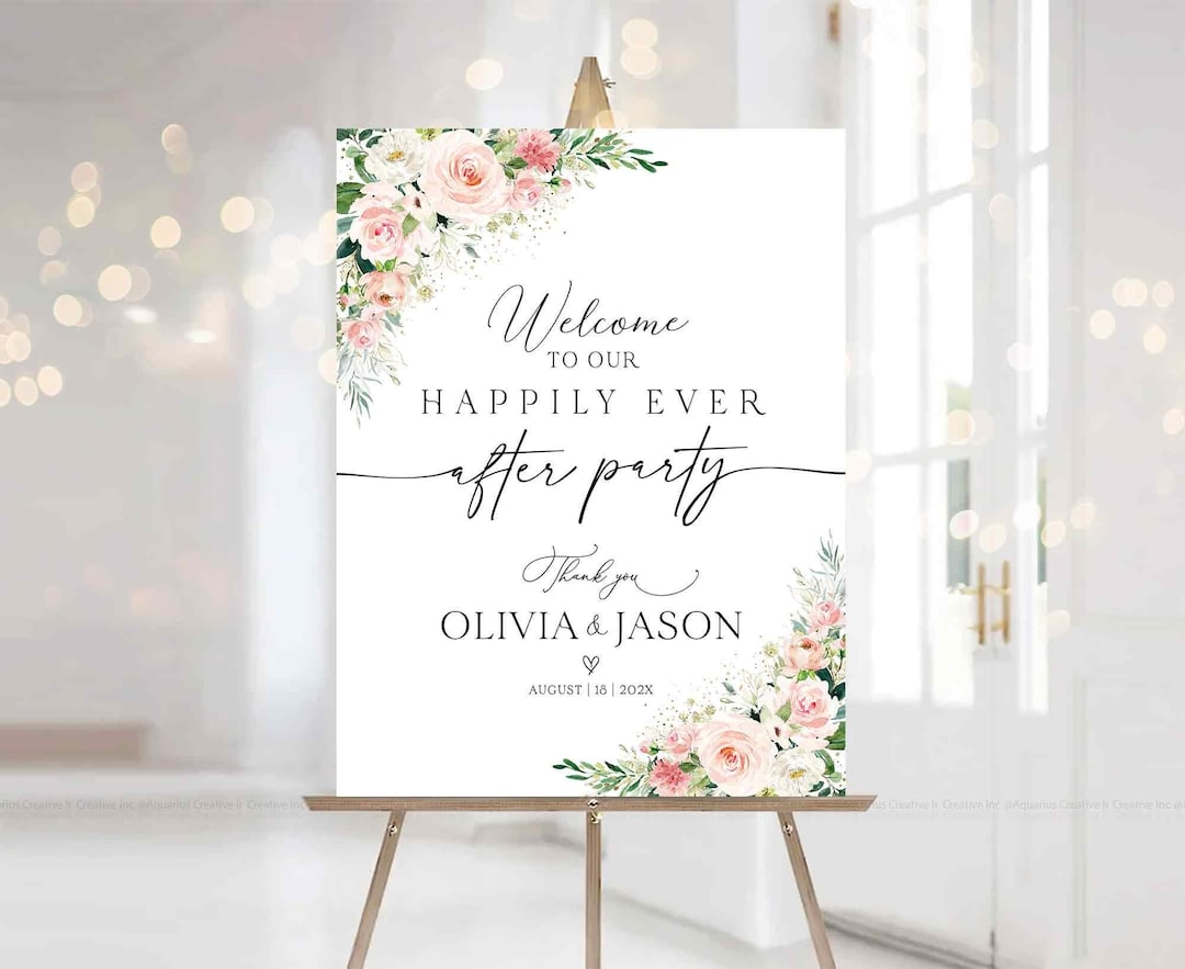 Wedding Welcome Sign, Blush Pink Wedding Sign, Wedding Sign, Blush Pink ...