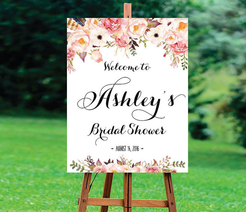Bridal Shower sign Bridal Shower Welcome Sign Bridal Shower | Etsy
