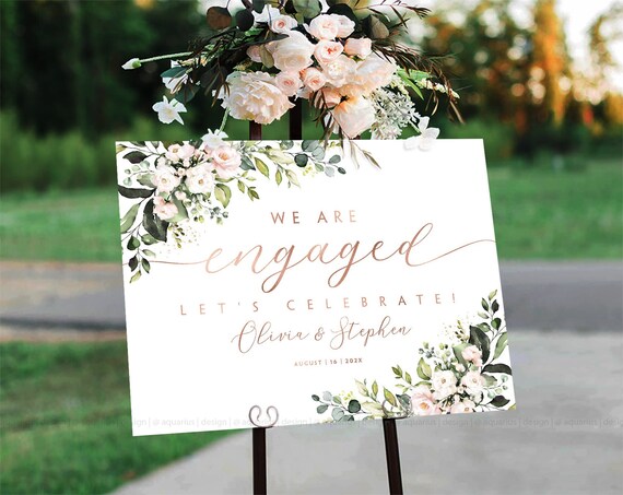 Engagement Welcome Sign Engagement Sign Engagement Party - Etsy