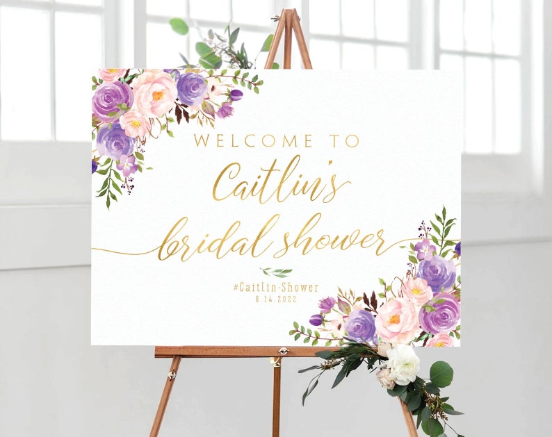Bridal Shower Welcome Sign Bridal Shower Sign Bridal Shower - Etsy