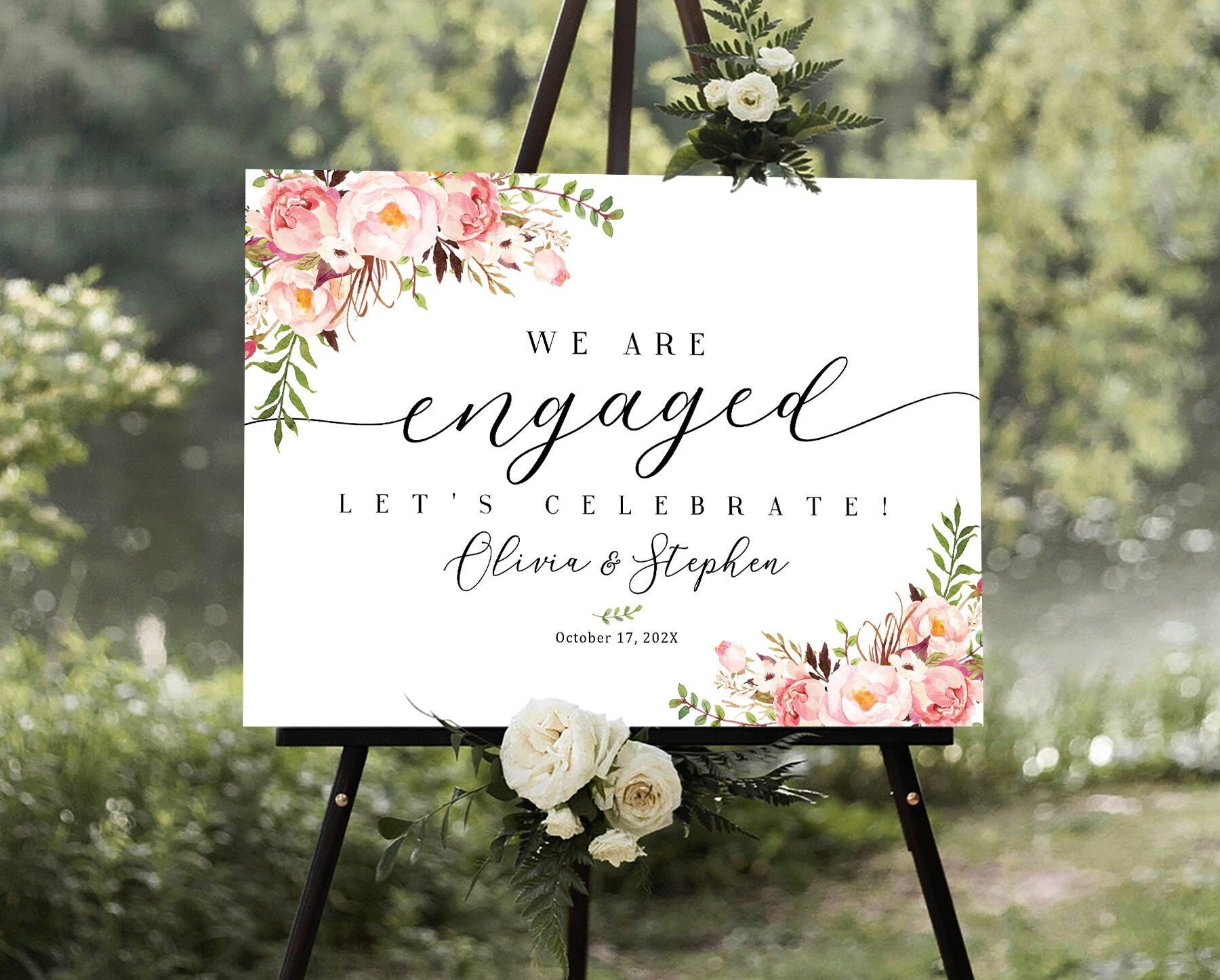 Engagement Party Sign, Engagement Welcome Sign, Engagement Sign ...