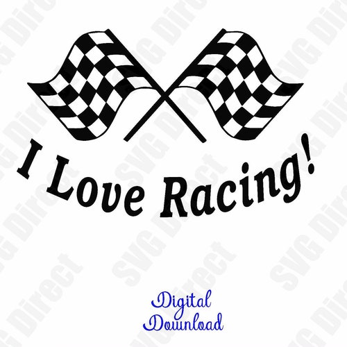 Race Life Flags svg Png Dxf Jpg Use With Silhouette | Etsy