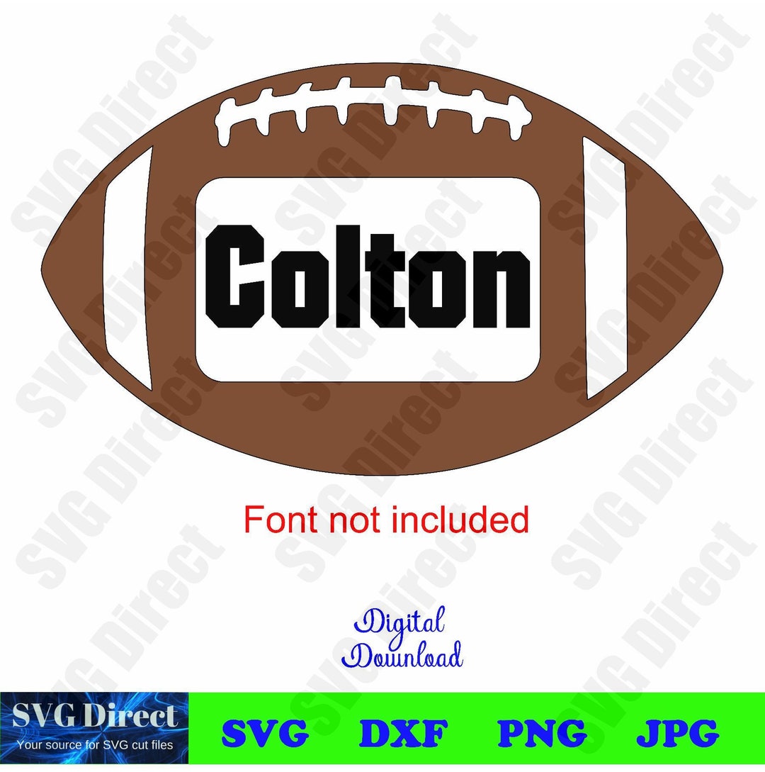 Football Cutout for Monogram ****svg, Png, Dxf, Jpg Use With Silhouette ...