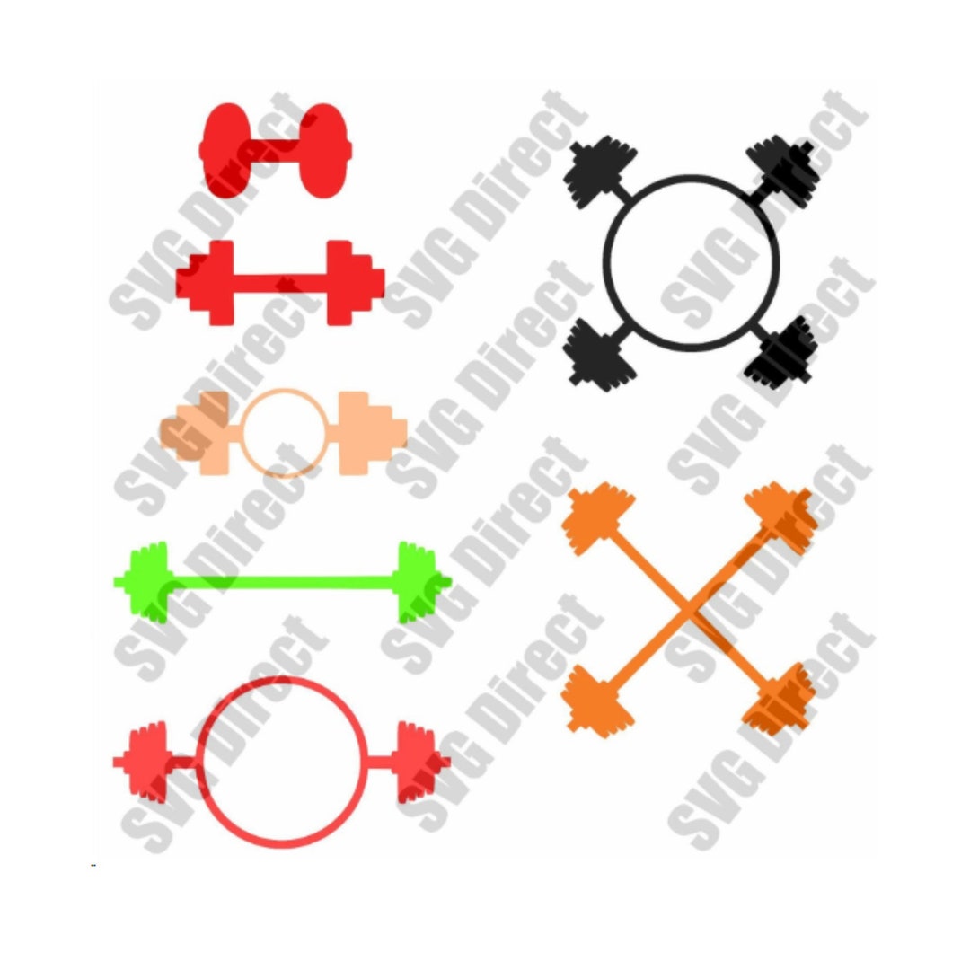 Weightlifting Items SVG Cut File - Workout, Work Out, Fitness, Exercise ...