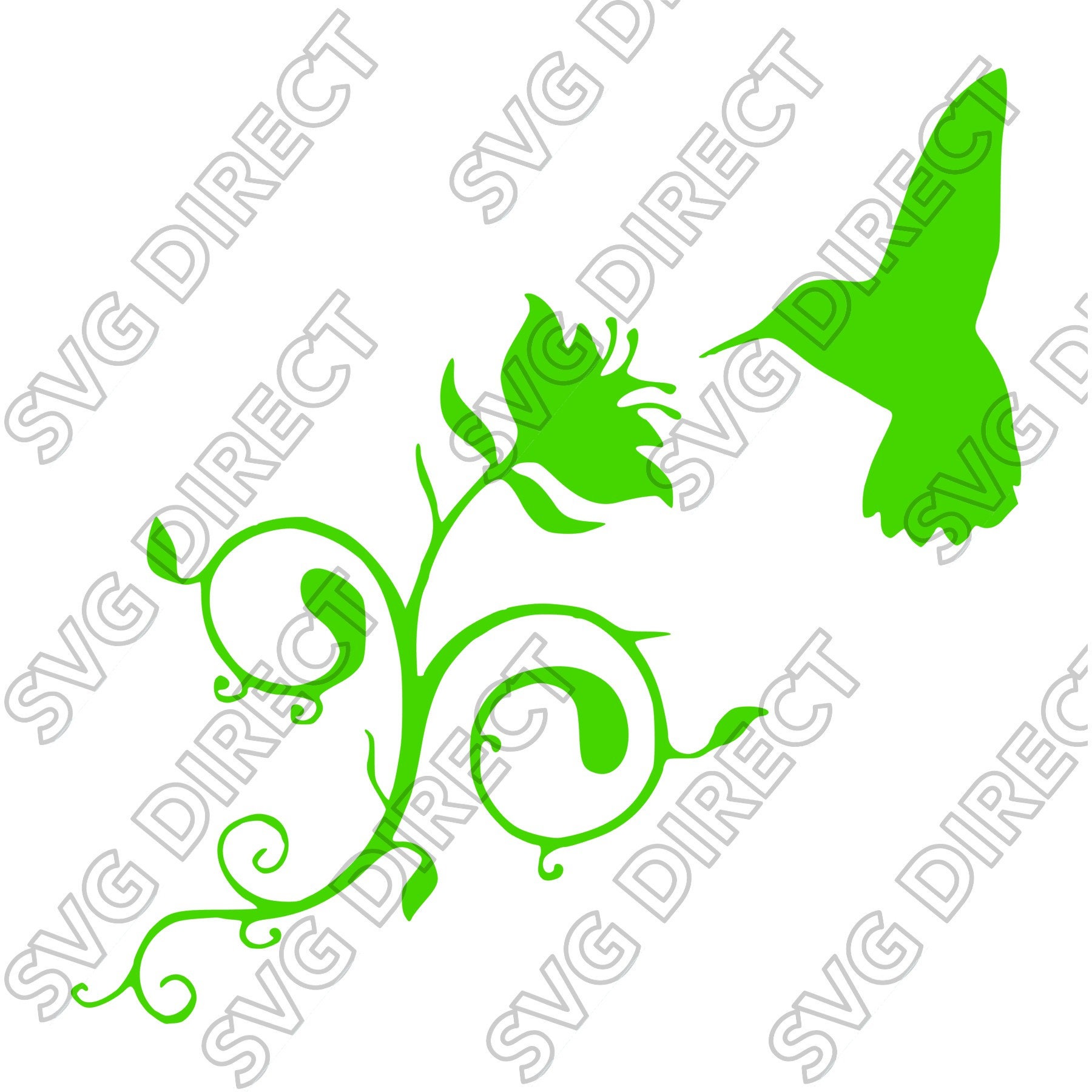 HUMMINGBIRDS 5 Designs svg Png Dxf Jpg Use With - Etsy
