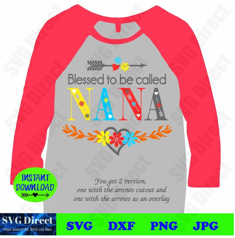 Blessed to Be Called NANA svg Png Dxf Jpg Use With - Etsy