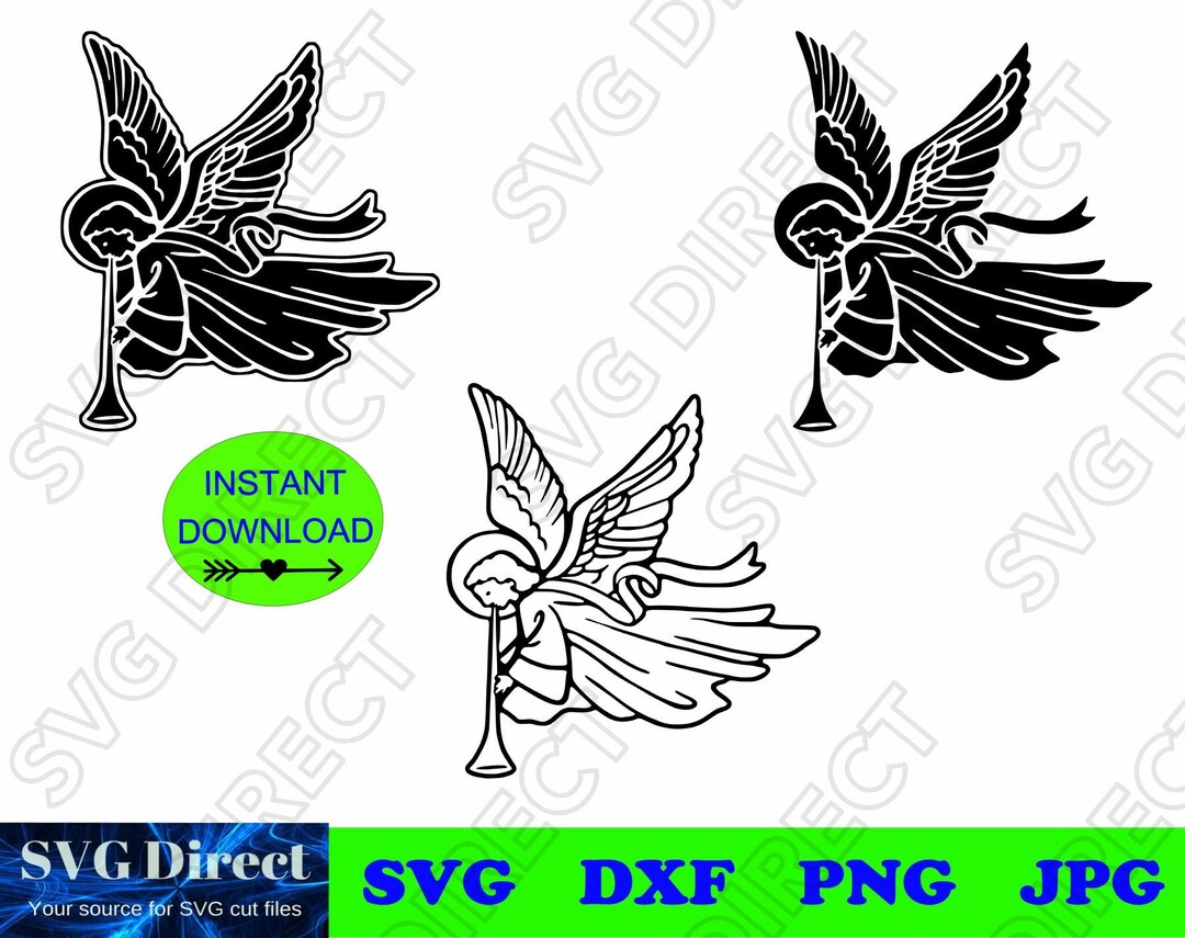 Angel Trio **** Nativity Angel Scene, Christmas Angel Svg, Png, Dxf ...