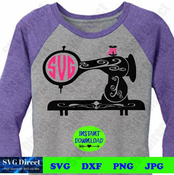 Sewing Machine for Monogram Svg Png Dxf Jpg use with | Etsy