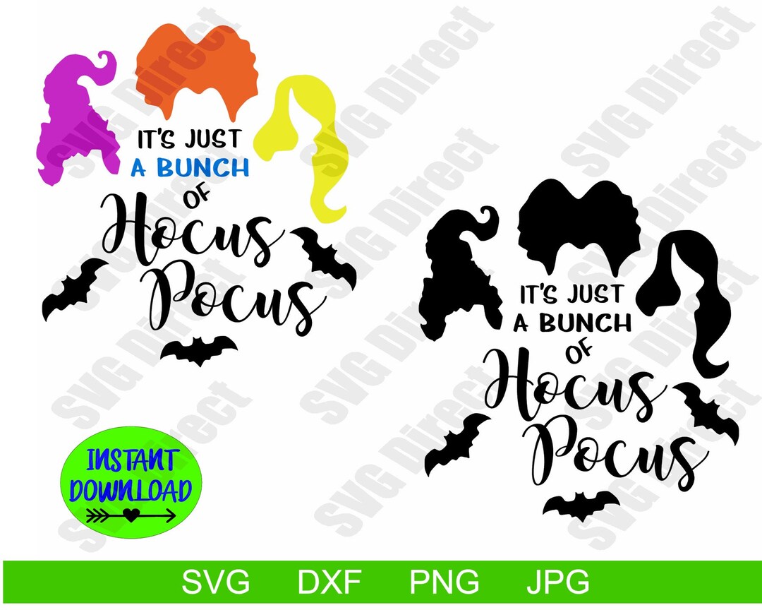 Hocus Pocus Designs****svg, Png, Dxf, Jpg Use With Silhouette Studio ...