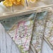 Handmade Earth World Map Bunting Vintage Look Fabric Atlas - Etsy UK