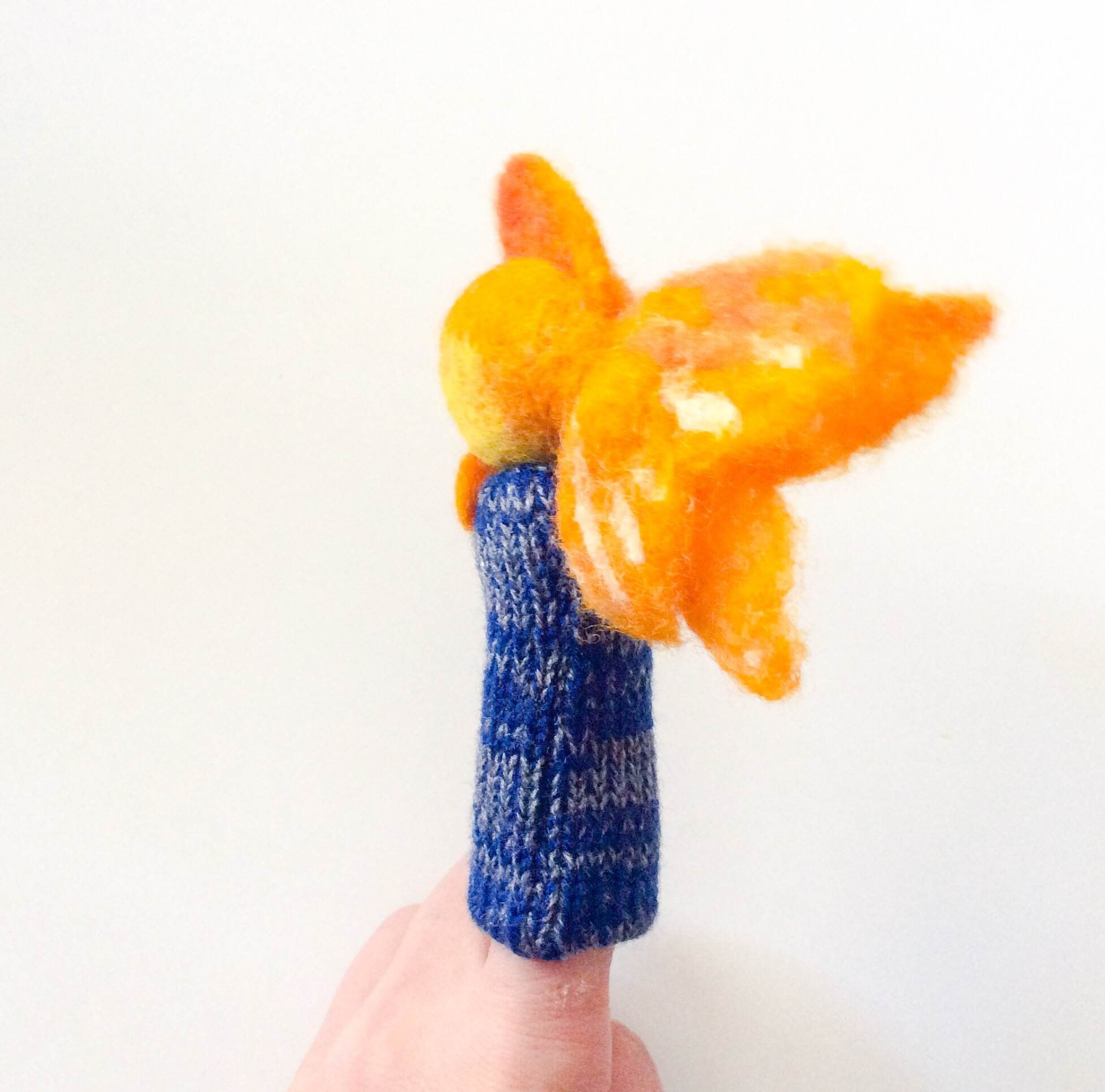 Finger Puppet Goldfish. - Etsy