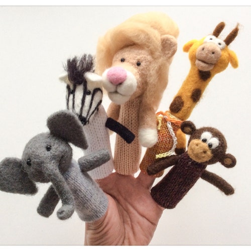 Pets of the House Finger Puppets in Felted Wool - Etsy
