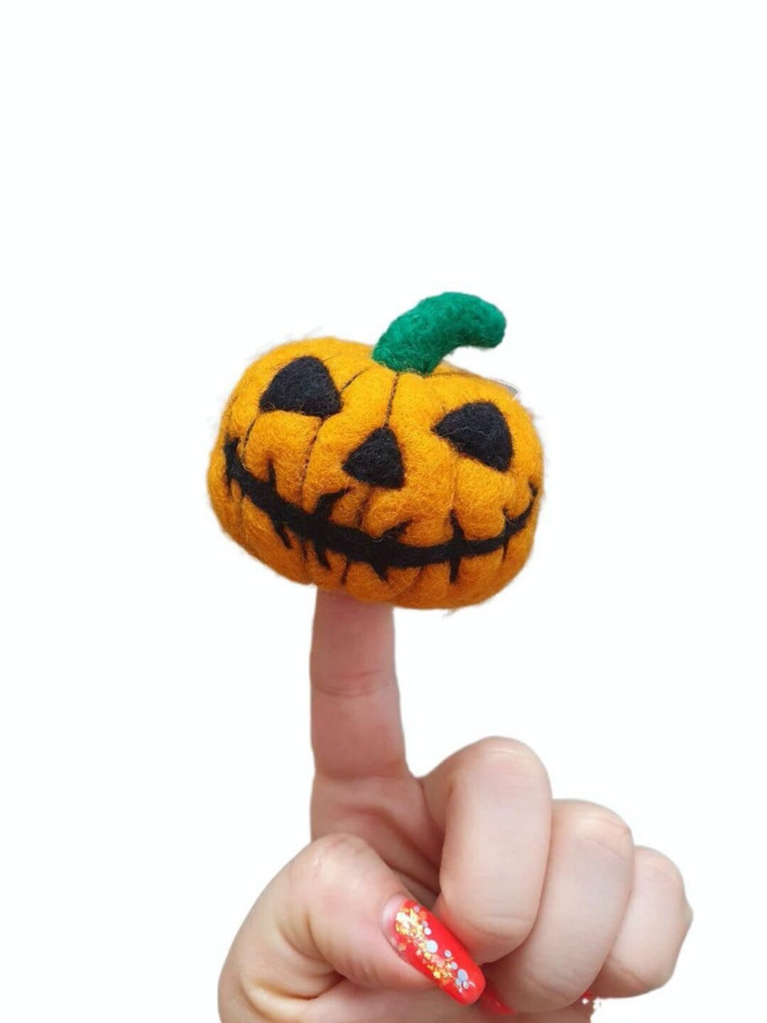 Finger Puppet A Halloween Pumpkin. - Etsy