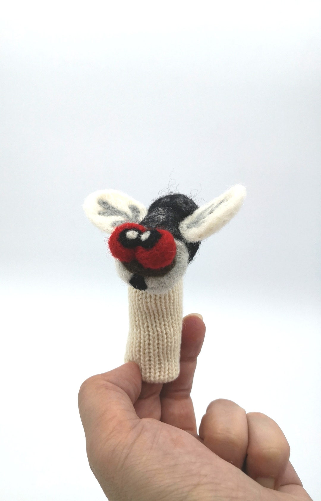 Felted Wool Finger Puppet A Fly. - Etsy